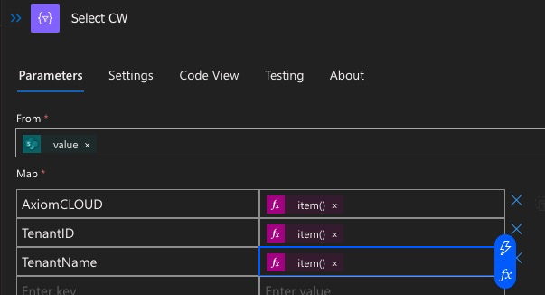 Select from Array Action - Mapping Not being displayed property · Issue #2034 · Azure ...