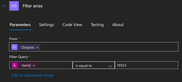Issue with Filter Array Action - Filter Query not rendered correctly after changing VSCode Tab ...