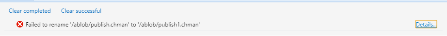 An error 'Server failed to authenticate the request' occurs when renaming a blob under one SAS ...