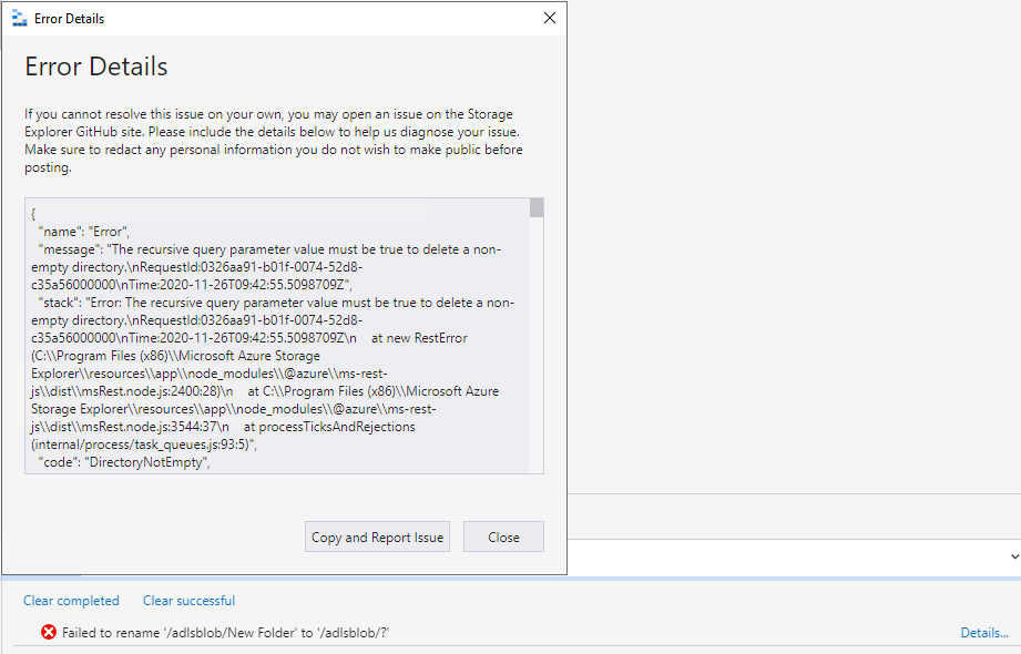 The empty ADLS Gen2 folder disappears after using the character '?' to rename it · Issue #3820 ...
