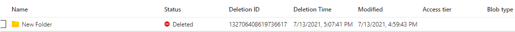 The ADLS Gen2 folder displays as a soft-deleted block blob after soft deleting it · Issue #4672 ...