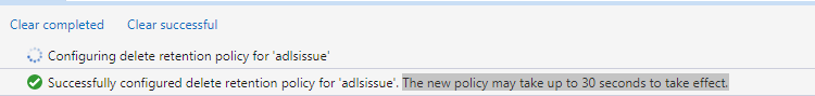 Fail to find the soft-deleted blob when the Soft Delete policy is enabled via 'Delete' dialog ...