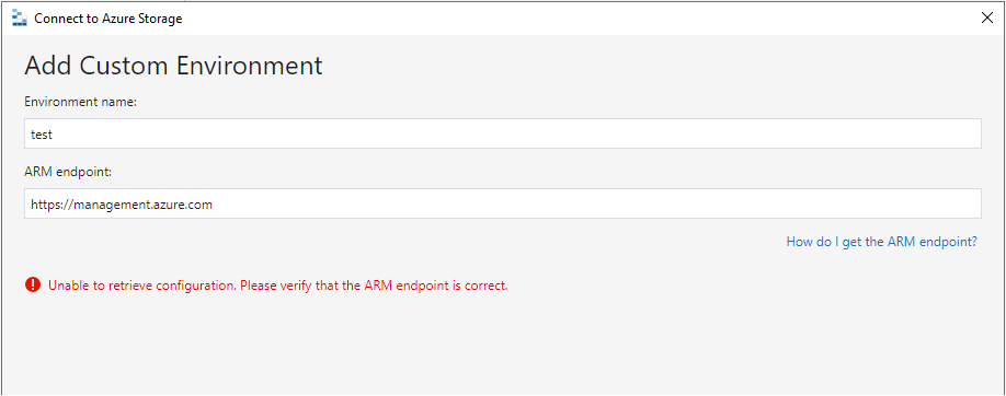 An error occurs when adding one custom environment if the 'Use app proxy settings' is applied ...
