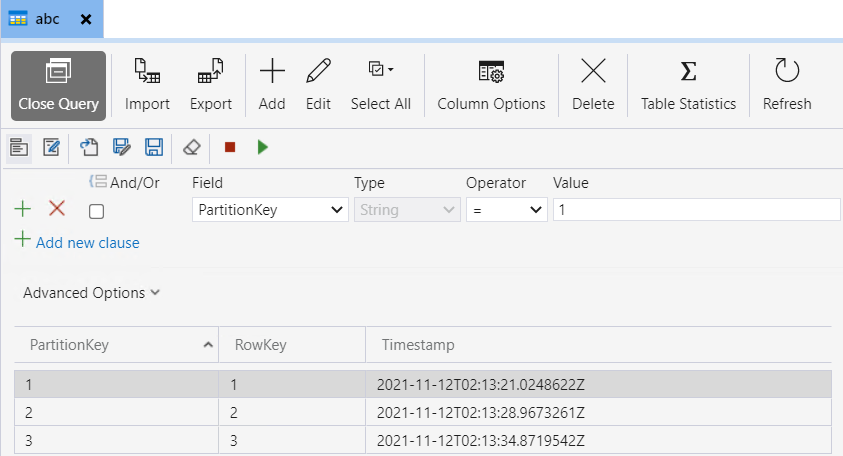 Table query doesn't work correctly (can't filter the matched entities) · Issue #5176 · microsoft ...