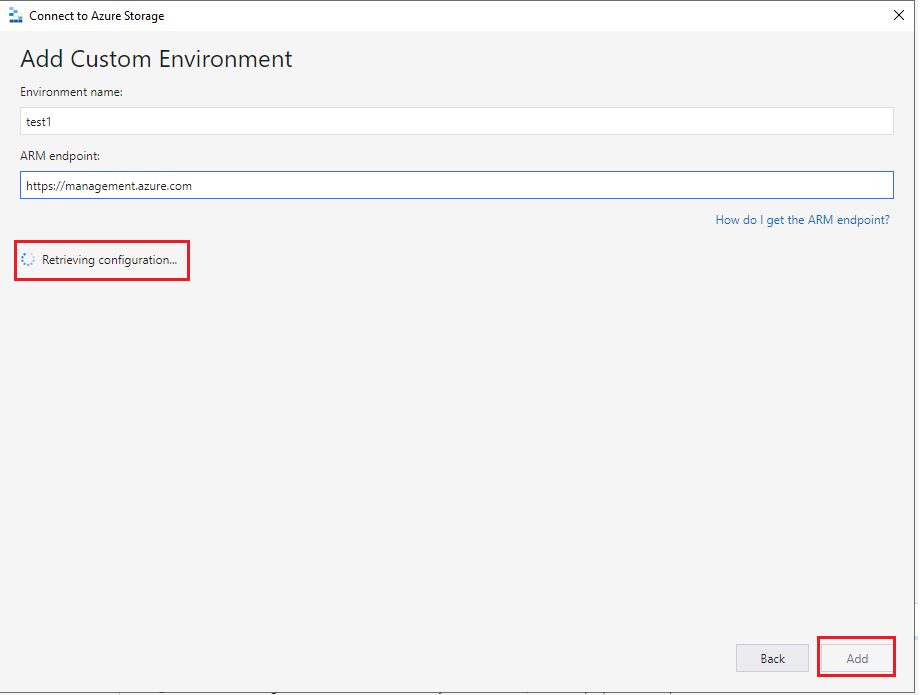 The 'Add' button is disabled on the 'Add Custom Environment' dialog even though closing the ...