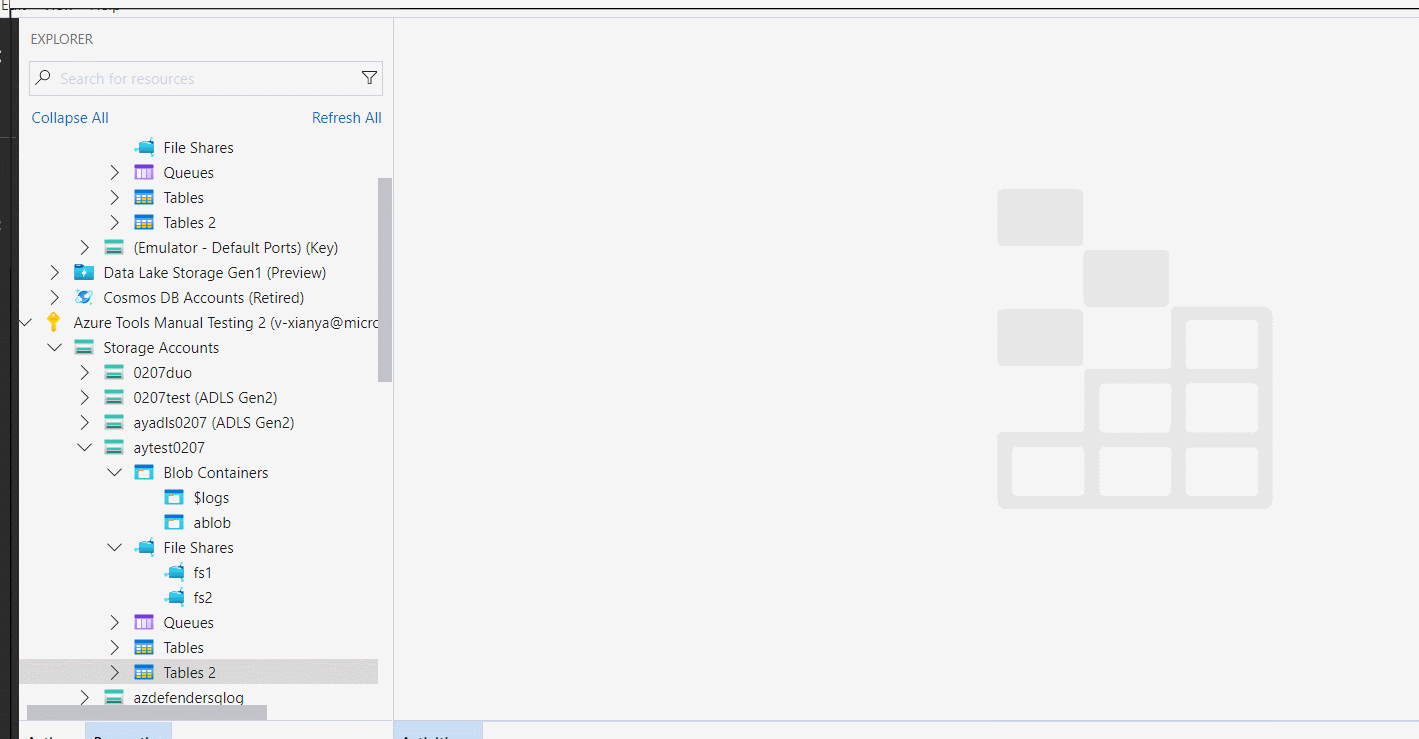 The sign (SAS) doesn't display for one attached file share if there is a file share attach ...