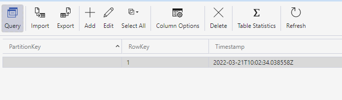 There is a failed activity log when pasting one table with an entity whose PartitionKey is null ...