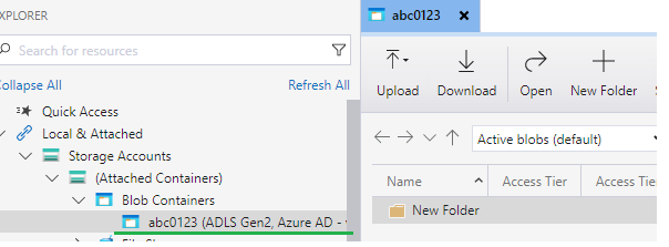 The existing attachment is not selected when clicking 'Navigate to Container/Directory' in the ...