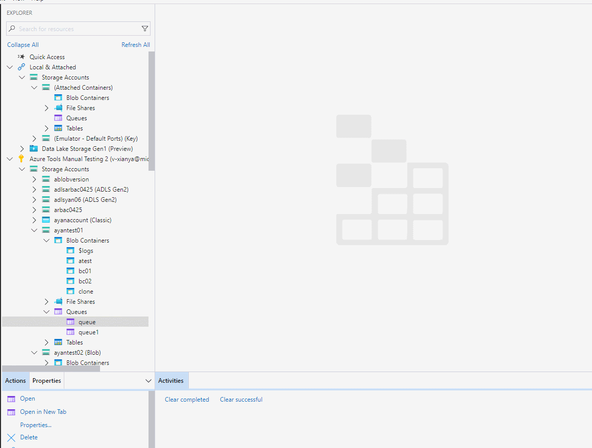 The split queue tab is not closed if detaching the queue attachment ...