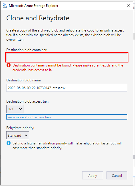 There is an extra scrollbar if clicking the link 'Learn more about access tiers' on the 'Clone ...