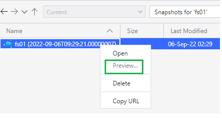 Hide the "Preview" action if no blob is selected in the blob container view · Issue #6079 ...