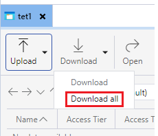 It is better to disable 'Download all' if the blob container is empty · Issue #6191 · microsoft ...