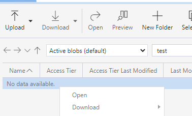 It is better to disable 'Download all' if the blob container is empty · Issue #6191 · microsoft ...