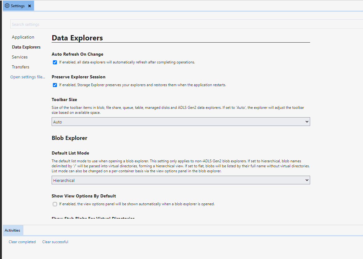 The selected option on the original settings page is changed after splitting the settings tab ...