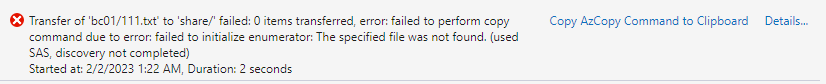 Fail to paste one ADLS Gen2 blob which is filtered by directory · Issue #6505 · microsoft ...