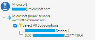 The current checkboxes status doesn't make sense if unhide one subscription when the checkbox ...
