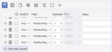 The string 'Type' overlaps with the 'Type' field when scrolling the scrollbar under the query ...