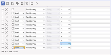 The string 'Type' overlaps with the 'Type' field when scrolling the scrollbar under the query ...