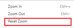 It is better to add a shortcut for the action 'Reset Zoom' · Issue ...