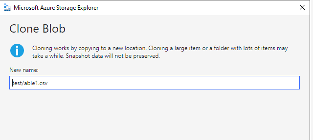 Cant Clone One Emulator Blob To A New Directory · Issue 6677 · Microsoft Azurestorageexplorer