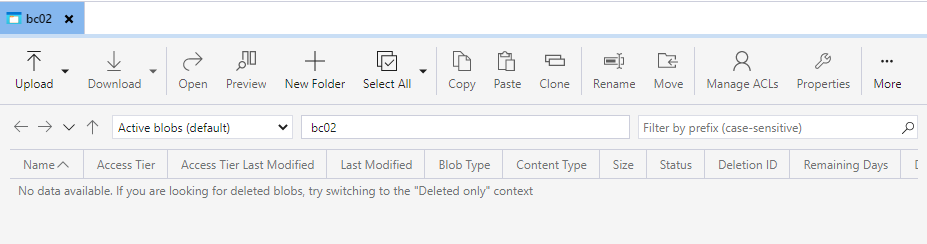 The Explorer Of One Adls Gen2 Blob Container Shows Blank · Issue 6750 · Microsoft