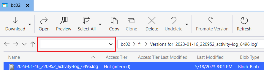 The context view shows as blank if the string on the address bar got changed for one Azure AD ...
