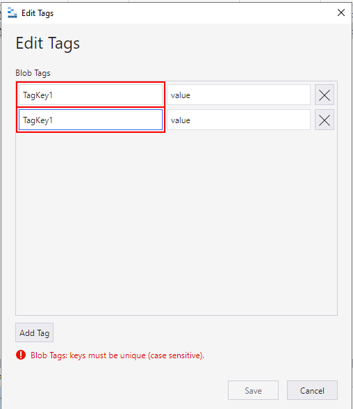No error occurs when adding two tags with the same key on 'Edit Tags' dialog · Issue #7003 ...