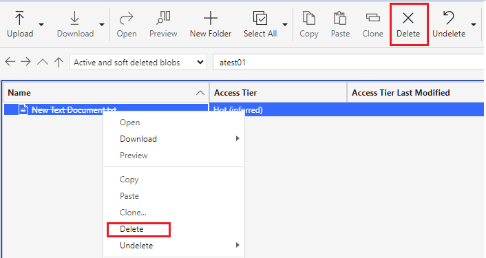 The action 'Delete' is enabled for soft deleted blobs in new blob explorer · Issue #7131 ...