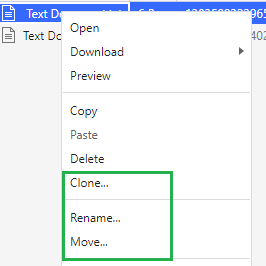 There is no '…' next to 'Clone/rename/Move' actions on the react file explorer · Issue #7271 ...