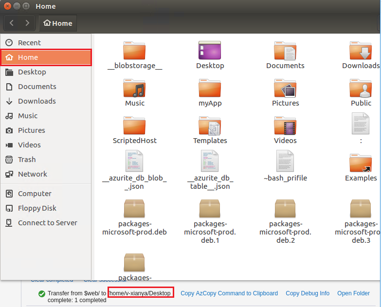 Clicking 'Open Folder' always open the parent directory of the ...
