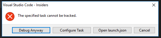 Pop Up An Error Dialog When Debugging Function Project With Javascript