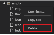 Update 'Delete' to 'Delete Blob…' on the context menu of blobs · Issue #272 · microsoft/vscode ...