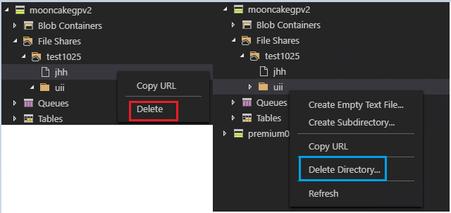 Update 'Delete' to 'Delete Blob…' on the context menu of blobs · Issue #272 · microsoft/vscode ...