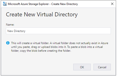 An error diaplog pops up after clicking 'New Folder' for one blob container · Issue #1672 ...