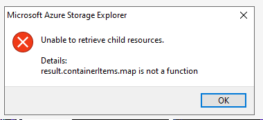 An error occurs when expanding ADLS Gen2 Blob Containers node · Issue #2115 · microsoft ...