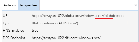 The URL format is incorrect for one ADLS Gen2 blob container · Issue #2118 · microsoft ...