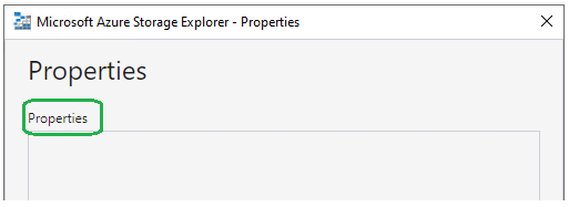 Properties dialog title is missing for ADLS Gen2 blob containers · Issue #2129 · microsoft ...