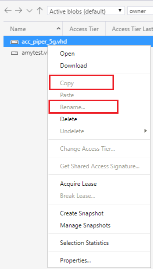 'Copy' is disabled for one blob in one Azure AD attached ADLS Gen2 blob container · Issue #2155 ...