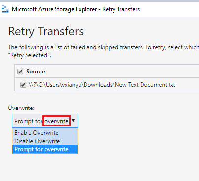 Update 'Prompt for overwrite' to 'Prompt for Overwrite' on Retry Transfers dialog · Issue #2274 ...