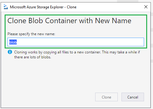 The layout of Clone dialog is unfriendly for one blob container · Issue #2572 · microsoft ...