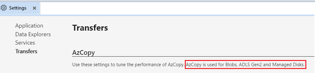 Add File Shares to AzCopy description on Settings · Issue #2605 · microsoft/AzureStorageExplorer ...