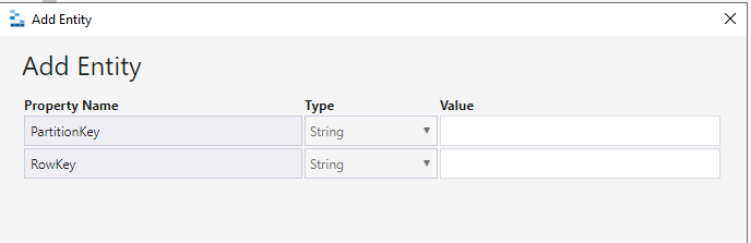 No clue shows in PartitionKey and RowKey Value boxes · Issue #2808 · microsoft ...