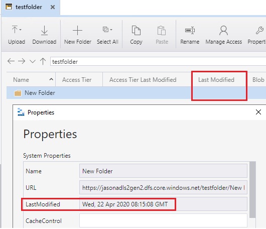 Display the 'Last Modified' value for ADLS Gen2 folders in Editor · Issue #2864 · microsoft ...