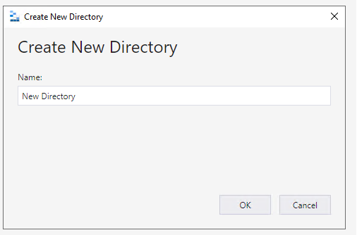 An error dialog pops up when clicking the icon 'New Folder' on the toolbar of one ADLS Gen1 ...