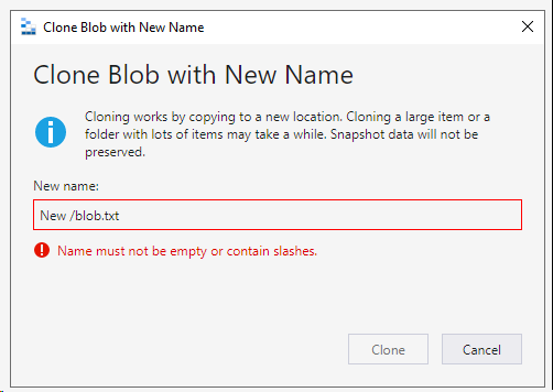 It would be better to forbid renaming one ADLS Gen2 blob with a name include a slash · Issue ...