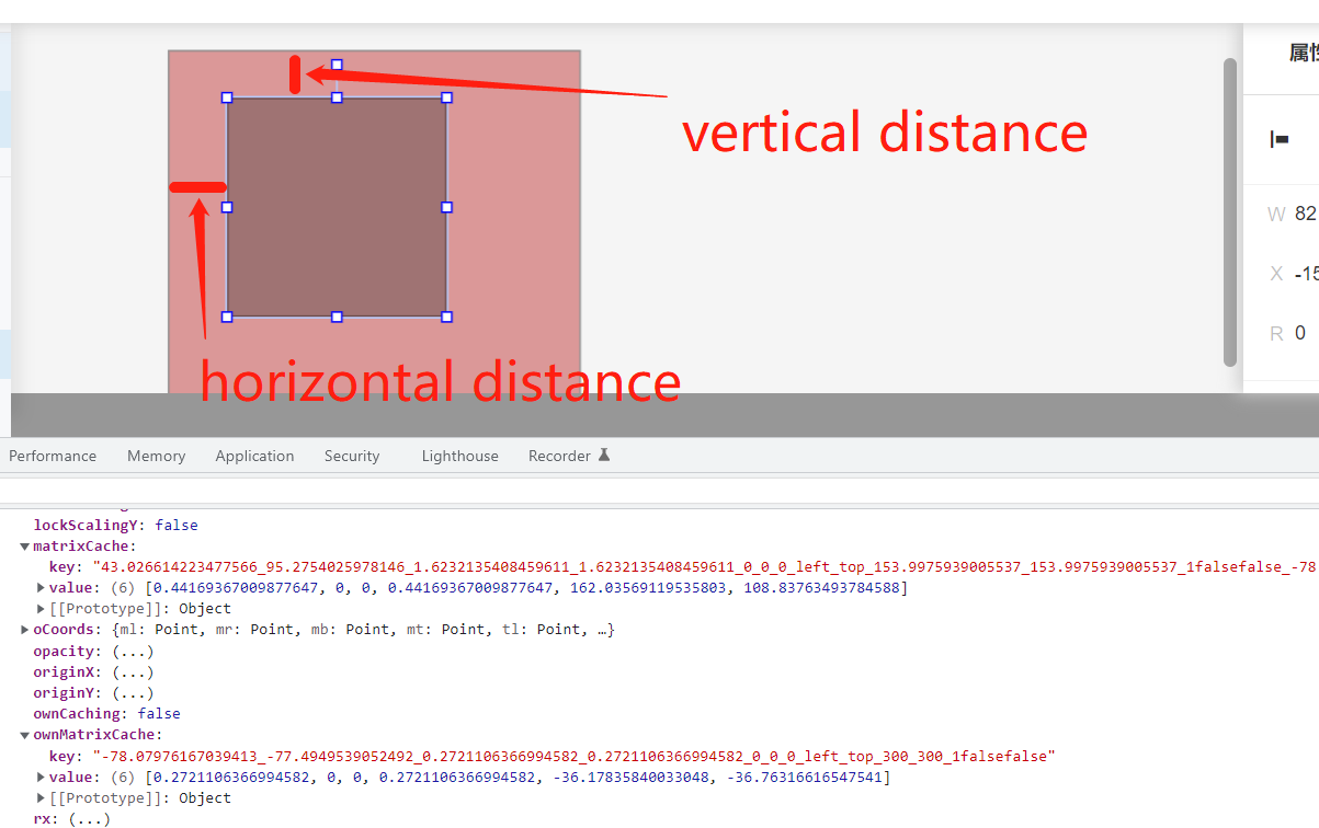 how to calculate the distance between a group and its child? · fabricjs fabric.js · Discussion ...