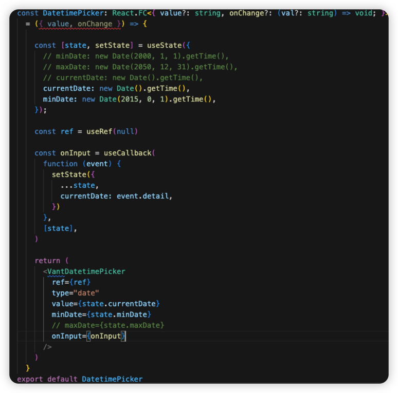 taro中使用DatetimePicker 组件，有些时候popup谈起之后，DatetimePicker组件中的cloumn为空 · Issue #357 · AntmJS/vantui ...
