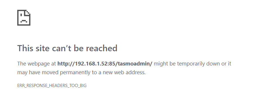 The Page of tasmoadnub won't load, why? · Issue #281 · TasmoAdmin/TasmoAdmin · GitHub