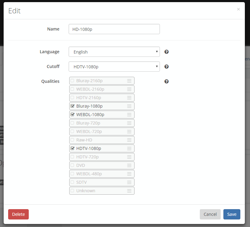 More Quality Profile Customizations · Issue #2210 · Sonarr/Sonarr · GitHub