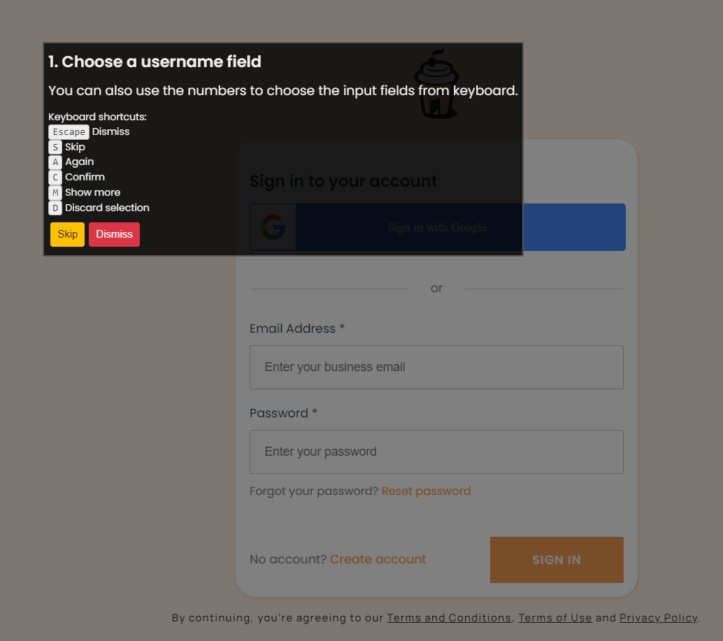 fields not detected for app.at.cafe · Issue #1372 · keepassxreboot/keepassxc-browser · GitHub